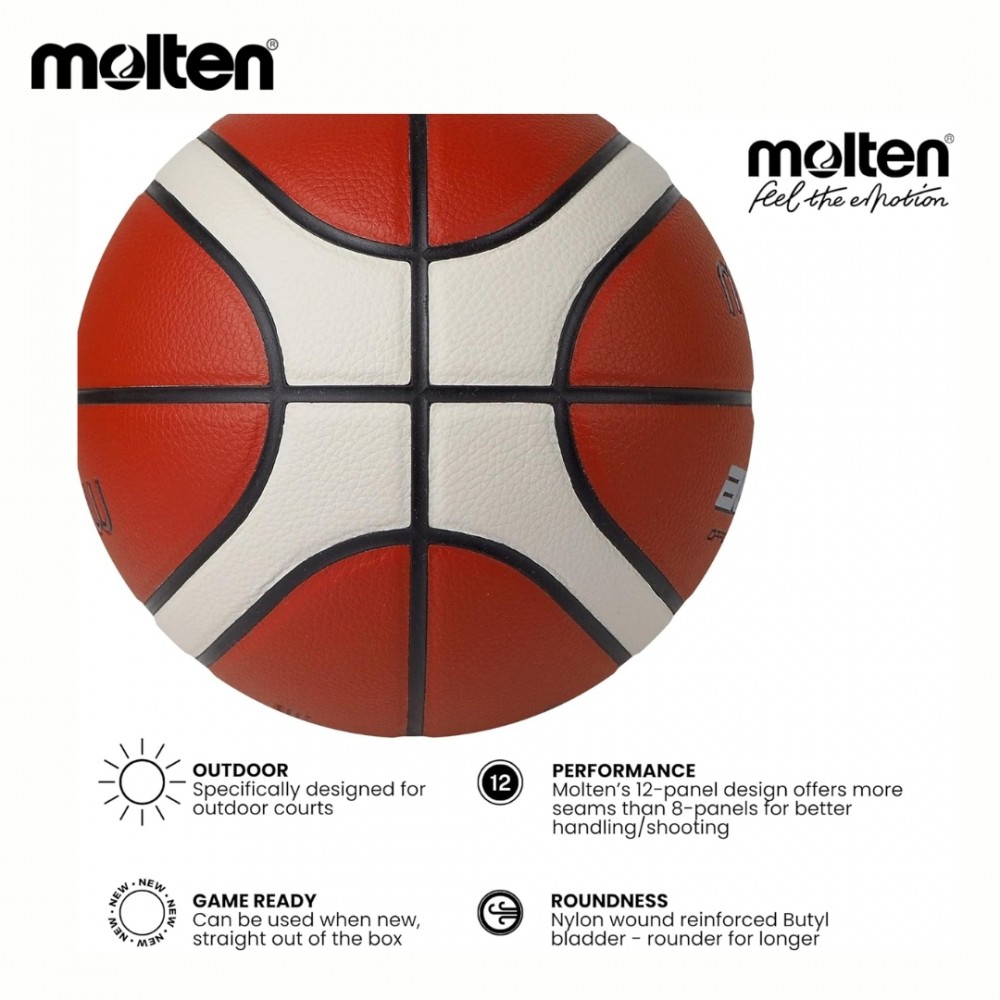Balón de baloncesto Molten BG3000 Indoor I Baloncesto Oficial Interior ...